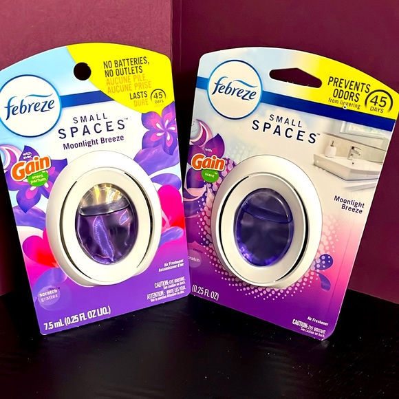 Febreze | Other | 2 Febreze Gain Moonlight Breeze Small Spaces New ...